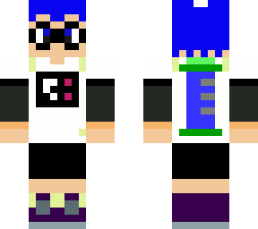 Blue Inkling boy | Minecraft Skin