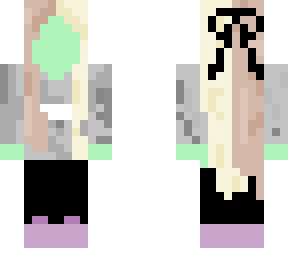 Green faceless tomboy elf | Minecraft Skin