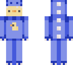 Blue duck dinosaur | Minecraft Skin