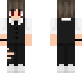 brown hair girl with hair buns | Minecraft Skin