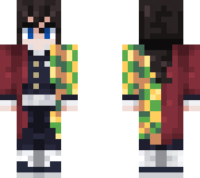 Giyu Tomioka from Demon slayer | Minecraft Skin