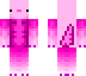 Pink Axolotl | Minecraft Skin