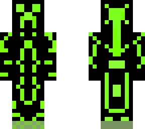 Creeper Green Cool Minecraft Skin Creep Minecraft Skins