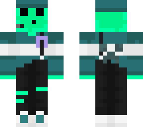 PeteZahHutt Cyan Creepers MCC | Minecraft Skin