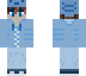 blue axolotl boy | Minecraft Skin