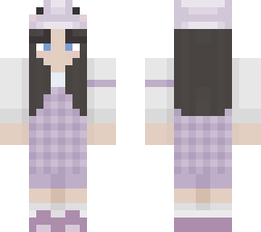 Frog ?Girl with cancer awareness ribbon | Minecraft Skin