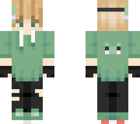 Frog mask man | Minecraft Skin