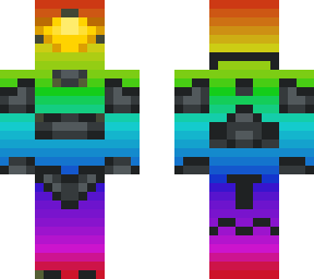 Master Chief Rainbow | Minecraft Skin