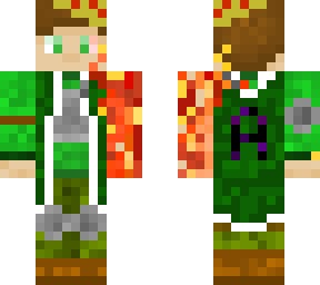 Netherborn King Acrilior 4 pixels wide arm | Minecraft Skin