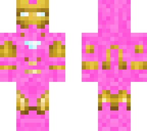 pink iron man | Minecraft Skin