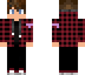 Red and black checkered shirt boy | Minecraft Skin