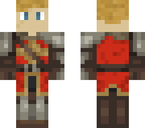 Red scarred knight | Minecraft Skin