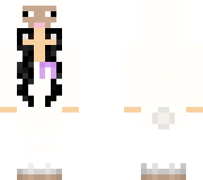 sheep girl w cancer ribbon | Minecraft Skin