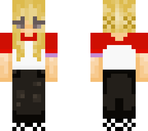 Tommy innit girl with ribbon | Minecraft Skin