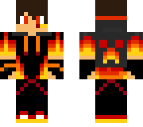Fire gamer boy | Minecraft Skin