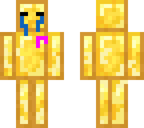 gold block crying | Minecraft Skin