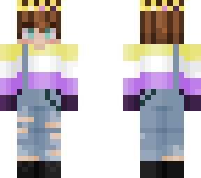 nonbinary pride | Minecraft Skin