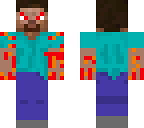 Blazing Hand Evil Steve | Minecraft Skin