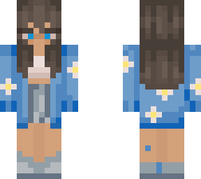Blue indie girl | Minecraft Skin