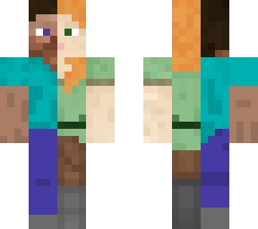 steve and alex | Minecraft Skin