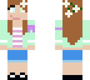 my minecraft skin with a cancer awareness ribbon | Minecraft Skins