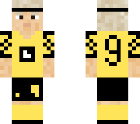 football futbol dortmund erling haaland borussia | Minecraft Skins