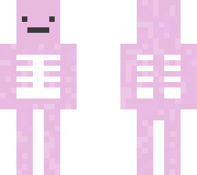 pink skeleton | Minecraft Skin
