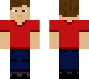 Red shirt guy | Minecraft Skin