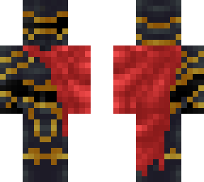 Black and Gold Knight [Migration Cape] | Minecraft Skin
