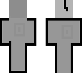 Black outline with grey | Minecraft Skin
