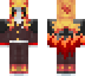 updated rengoku | Minecraft Skin