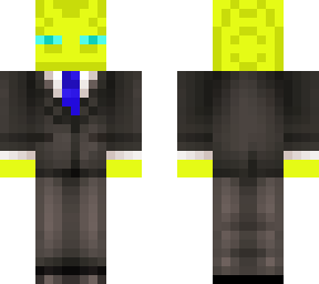 yellow enderman in suit | Minecraft Skins