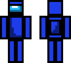 Among Us Blue Crewmate Official Colours | Minecraft Skin