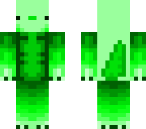 Green Axolotl | Minecraft Skin