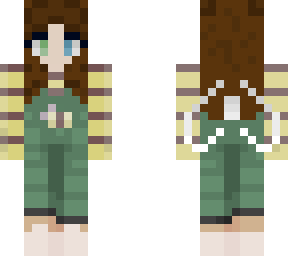 bee cottage core aesthetic cute girl brunette wings bumble fly bug | Minecraft Skins