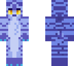 Blue Striped Dog | Minecraft Skin