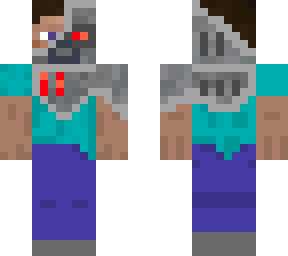 Minecraft Cyborg Steve Skin