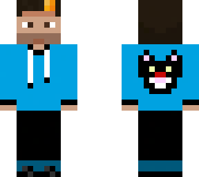 skin auronplay con don gato atras | Minecraft Skin