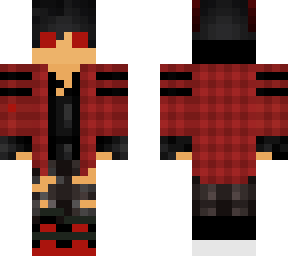 Aaron With Red Ultima Eyes | Minecraft Skin