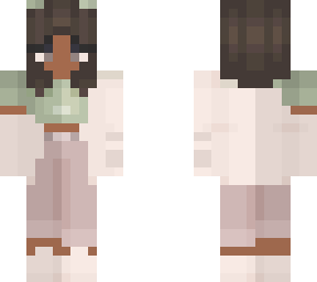 beige darkskin girl | Minecraft Skin
