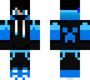 Blue Gamer Boy | Minecraft Skin