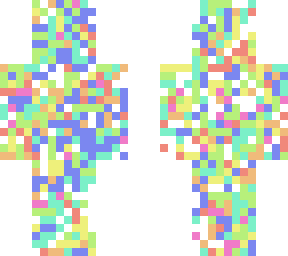 colorful tv static | Minecraft Skin