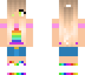 Gilbert Pride Flag skin | Minecraft Skin