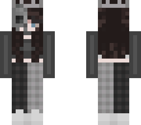 skeleton girl skin | Minecraft Skin