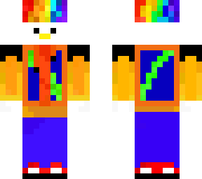 Rainbow Noob | Minecraft Skins
