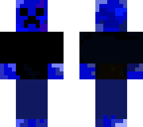 updated blue creeper gamer | Minecraft Skin