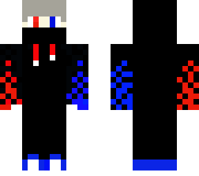 Red and blue gamer boy | Minecraft Skin