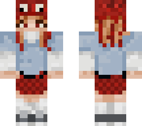 Squid hat girl | Minecraft Skin