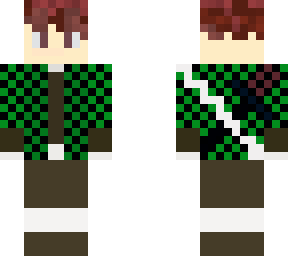 tanjiro with sword | Minecraft Skins