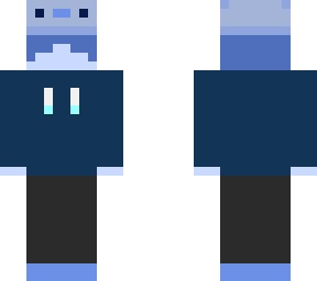 Blue Axolotl Boy | Minecraft Skin